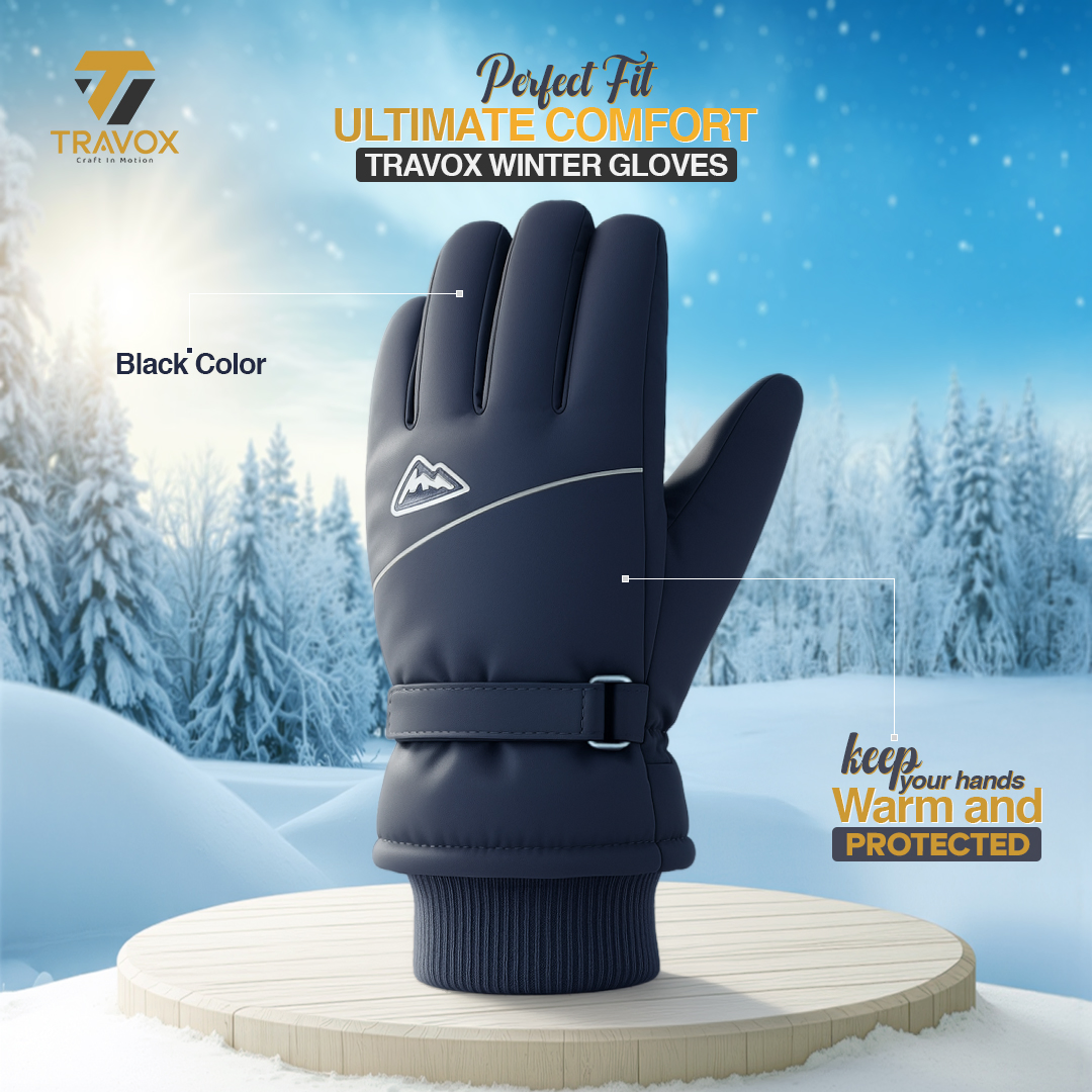 China Hand Gloves - Blue - Travox.Shop