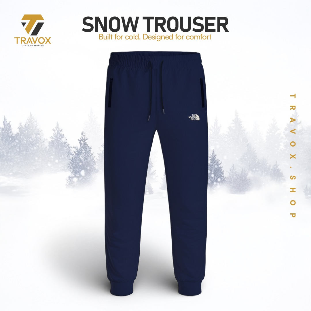 Snow Trouser- Navy Blue with Cuff - Travox.Shop