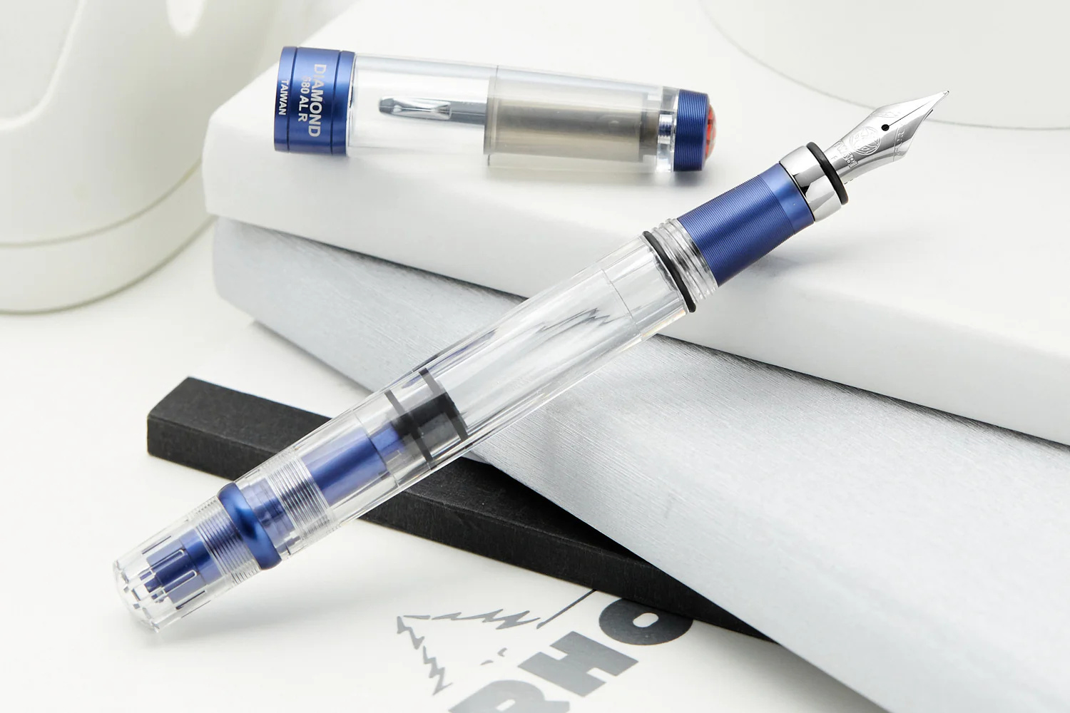 TWSBI Diamond 580 Limited Edition AL R Navy Blue Fountain Pen - TSAMSA