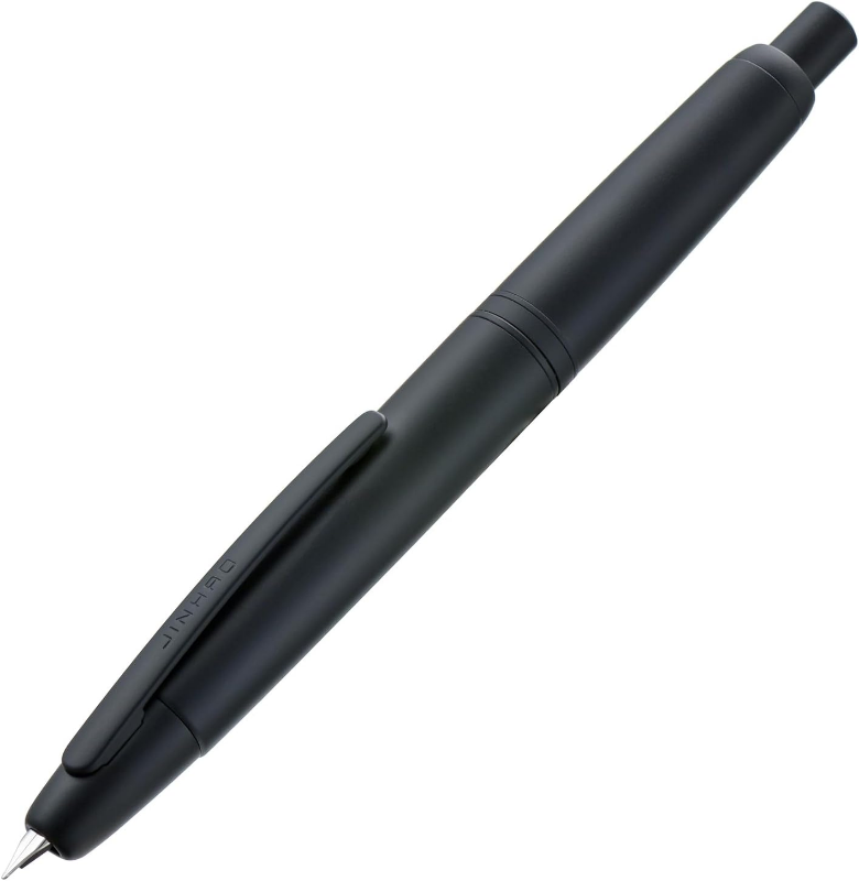 Jinhao 10 Series Retractable Fountain Pens Matte Black Metal - TSAMSA