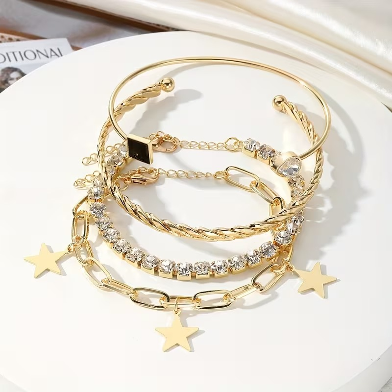 4 Pcs Star Tassel Bracelet Set - Only 99 Shop BD