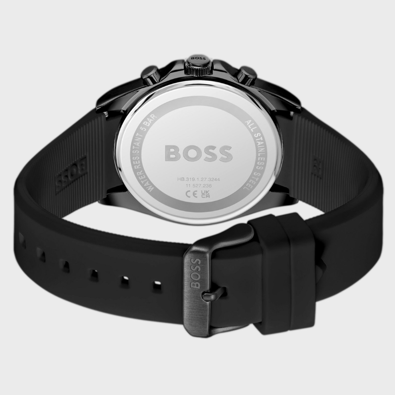 Hugo Boss Strike Chrono Men's Watch in Black Silicone - My Watch