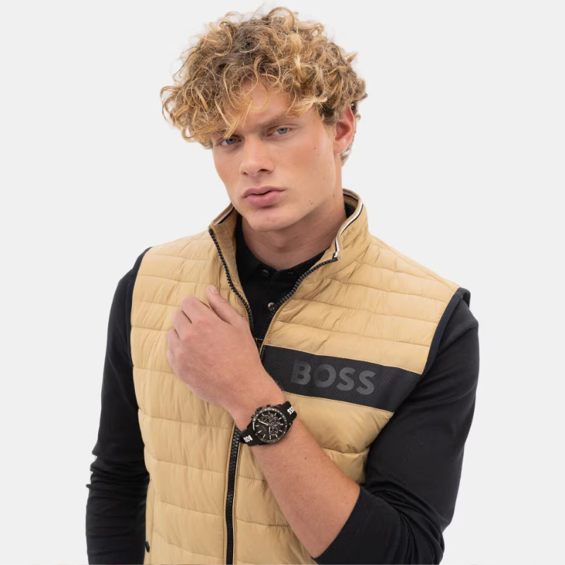 Hugo Boss Strike Chrono Men's Watch in Black Silicone - My Watch