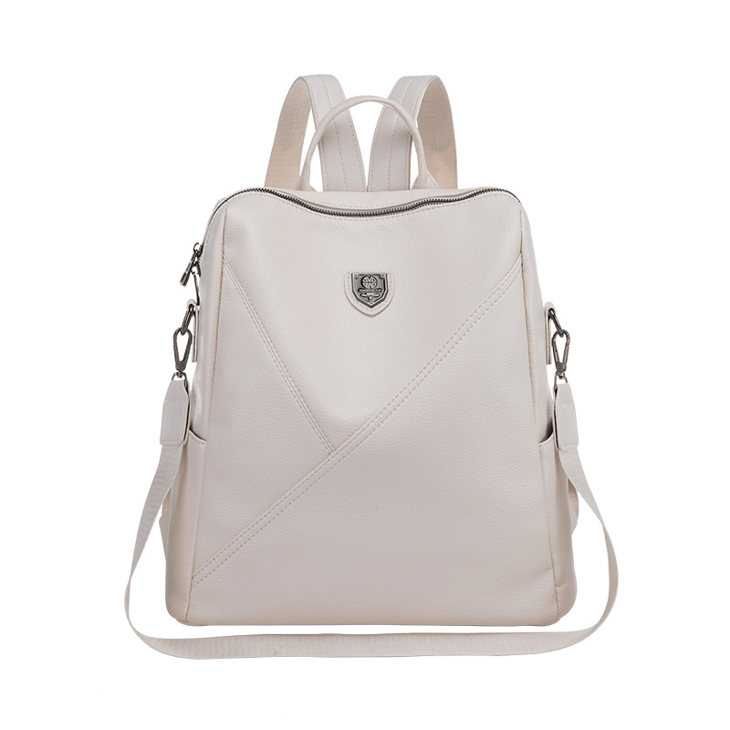 Solid Color Stitching Women's Backpack - Midley.shop