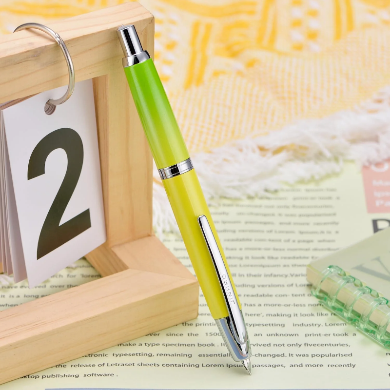 Jinhao 10 Series Retractable Fountain Pens Gradient Green - TSAMSA