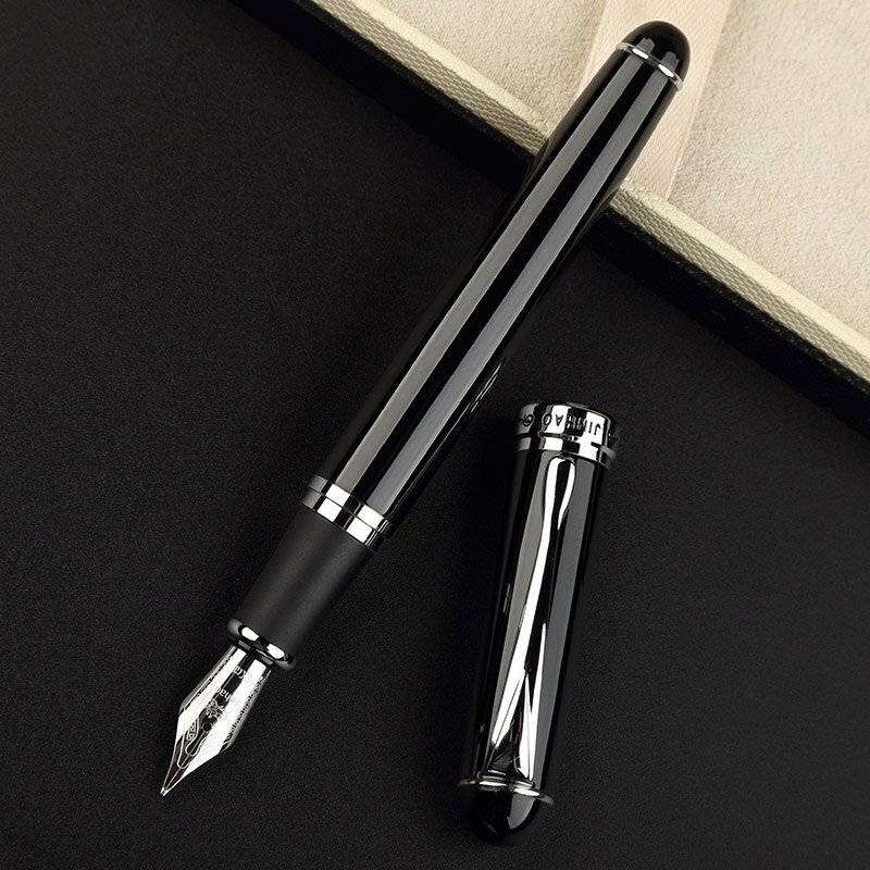 JINHAO X750 Glossy Black Fountain Pen - TSAMSA