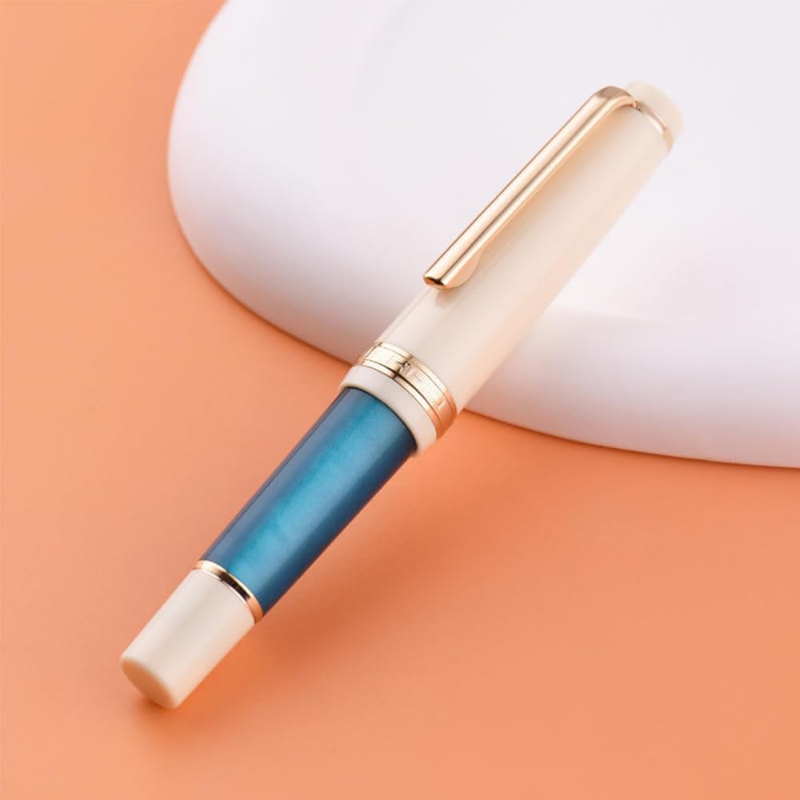 Jinhao 82 Mini Fountain Pen - Peacock Blue - TSAMSA